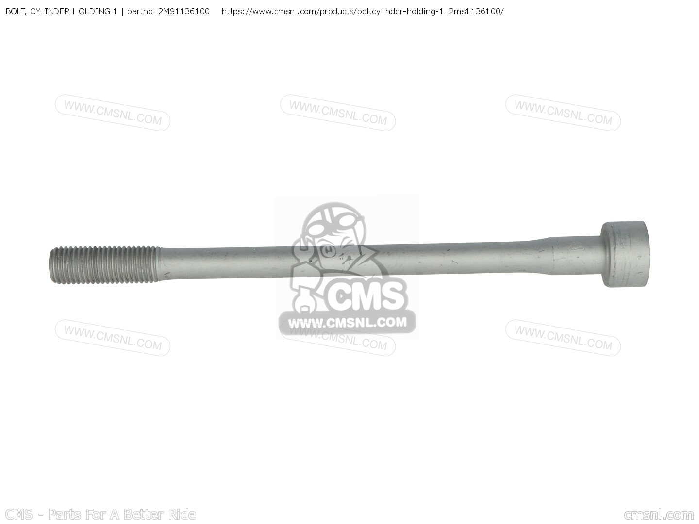 2MS1136100: Bolt, Cylinder Holding 1 Yamaha - buy the 2MS-11361-00 at CMSNL