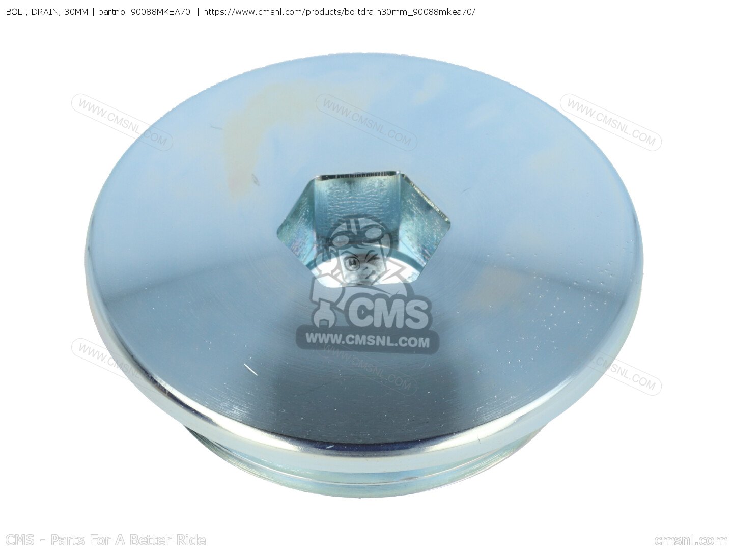 90088MKEA70: Bolt,drain 30mm Honda - buy the 90088-MKE-A70 at CMSNL