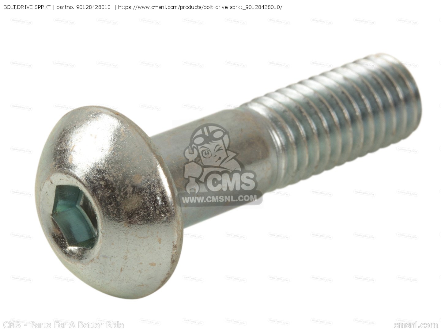 90128428010: BOLT,DRIVE SPRKT Honda - buy the 90128-428-010 at CMSNL