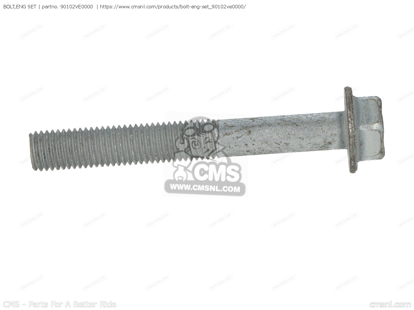 90102VE0000: BOLT,ENG SET Honda - buy the 90102-VE0-000 at CMSNL
