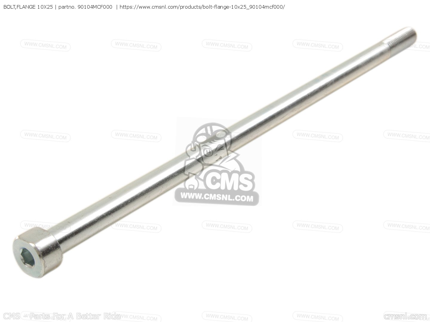 BOLT,FLANGE 10X25 for VTR1000SP FIRESTORM 2000 (Y) EUROPEAN DIRECT ...