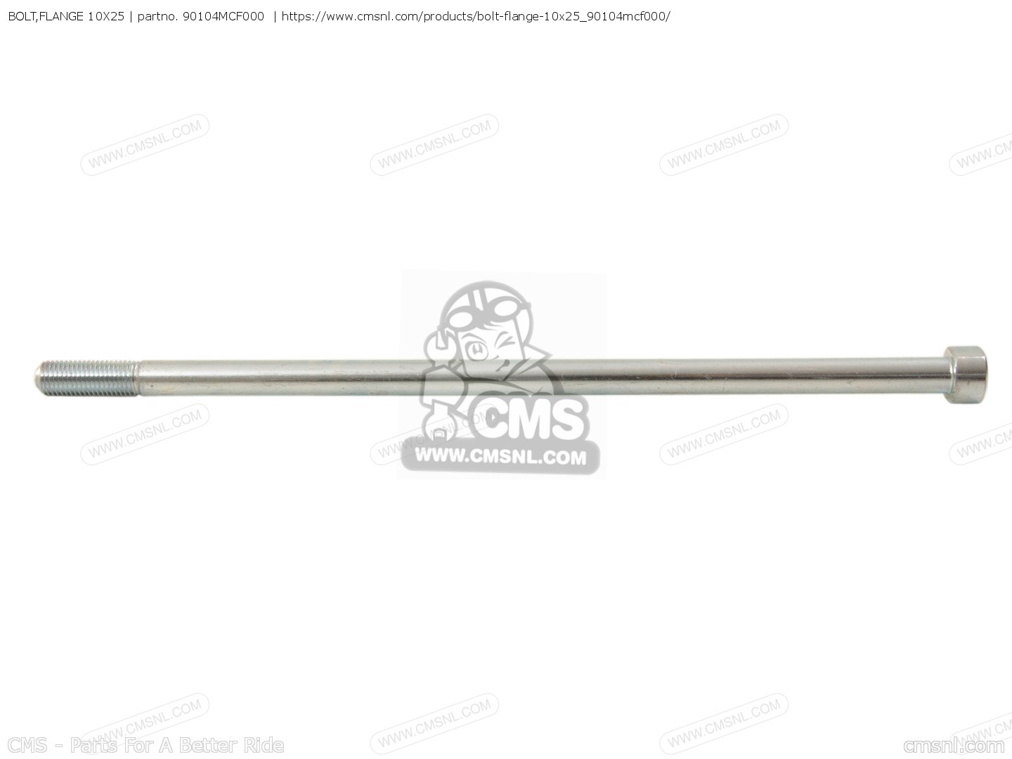 BOLT,FLANGE 10X25 for VTR1000SP FIRESTORM 2000 (Y) EUROPEAN DIRECT ...