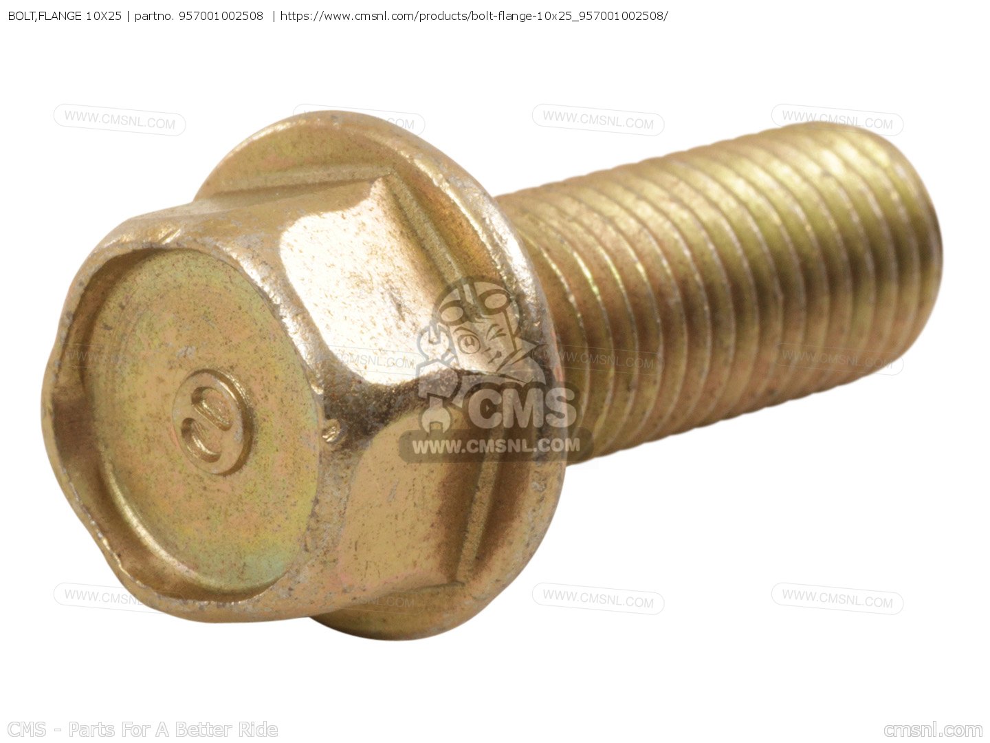BOLT,FLANGE 10X25 for CR250R ELSINORE 1978 USA - order at CMSNL