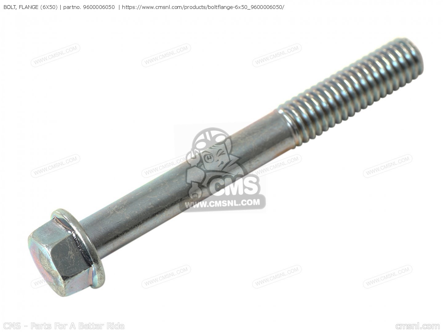 9600006050: Bolt, Flange (6x50) Honda - buy the 96000-060-50 at CMSNL