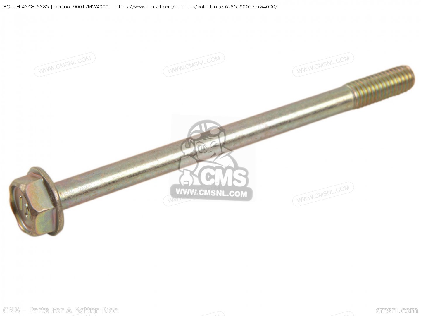 BOLT,FLANGE 6X85 for VFR800FI 2000 (Y) ENGLAND - order at CMSNL