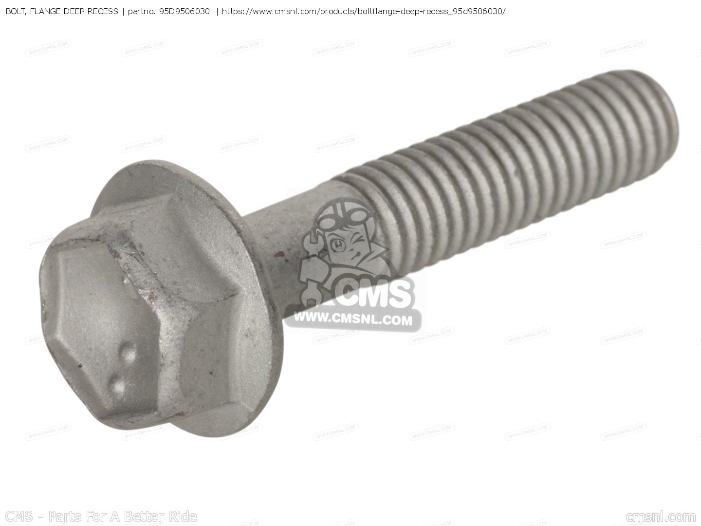 95D9506030: Bolt, Flange Deep Recess Yamaha - buy the 95D95-06030-00 at ...