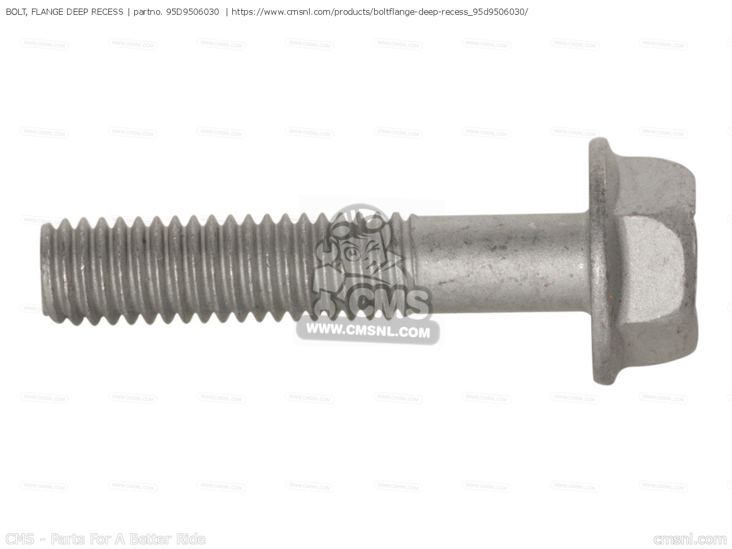95D9506030: Bolt, Flange Deep Recess Yamaha - buy the 95D95-06030-00 at ...