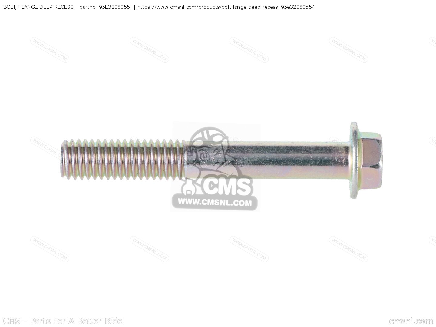 95E3208055: Bolt, Flange Deep Recess Yamaha - buy the 95E32-08055-00 at ...