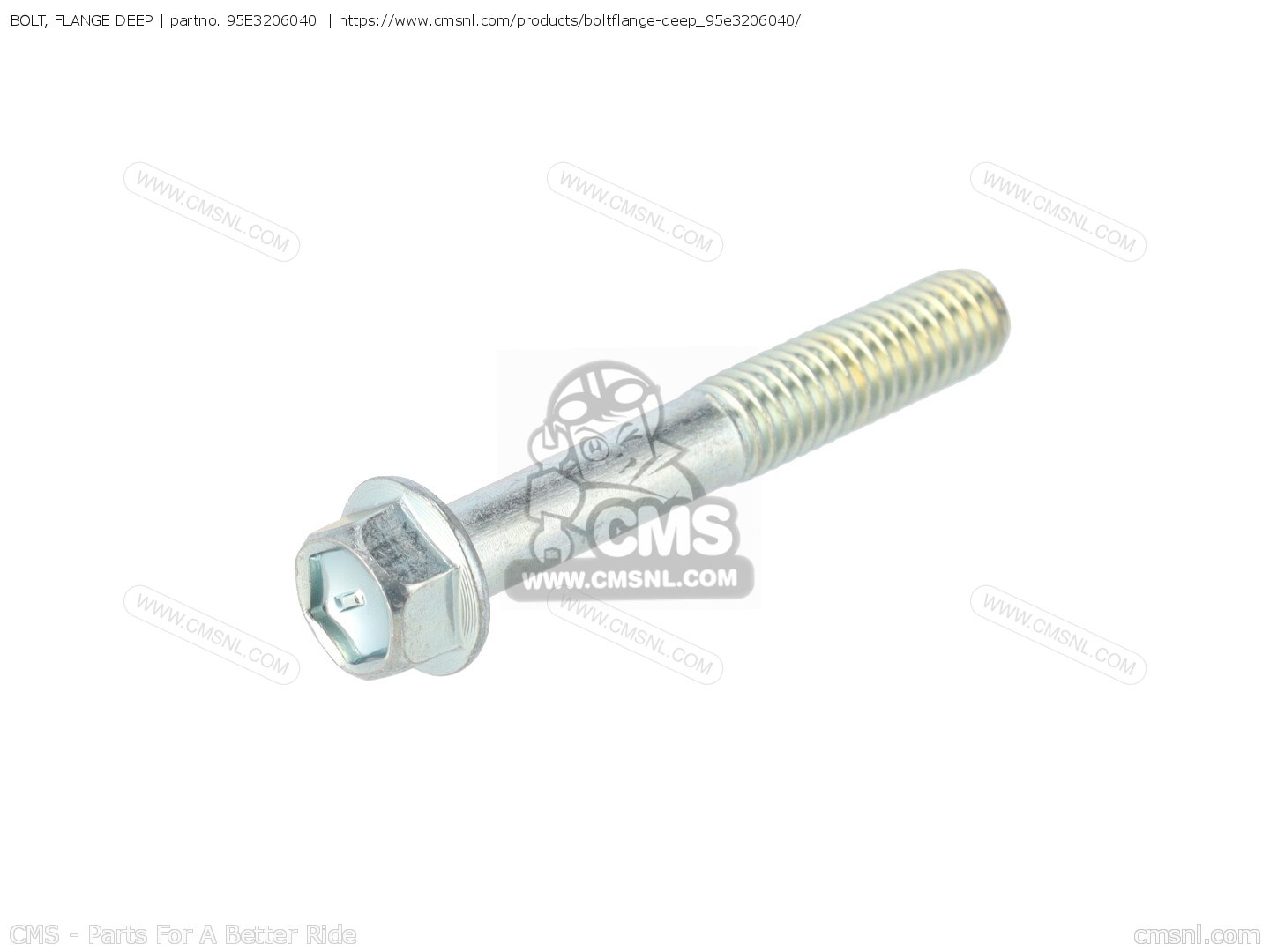 95E3206040: Bolt, Flange Deep Yamaha - buy the 95E32-06040-00 at CMSNL