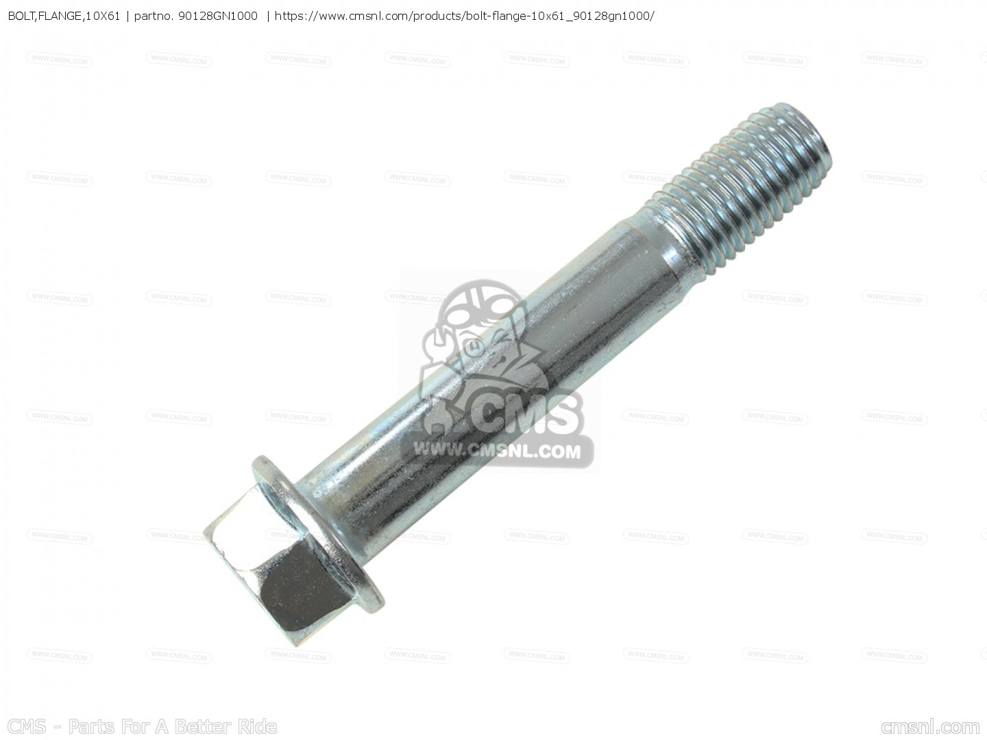 90128GN1000: Bolt,flange,10x61 Honda - buy the 90128-GN1-000 at CMSNL