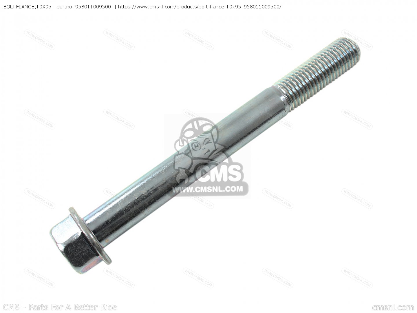 958011009500: BOLT,FLANGE,10X95 Honda - buy the 95801-1009500 at CMSNL