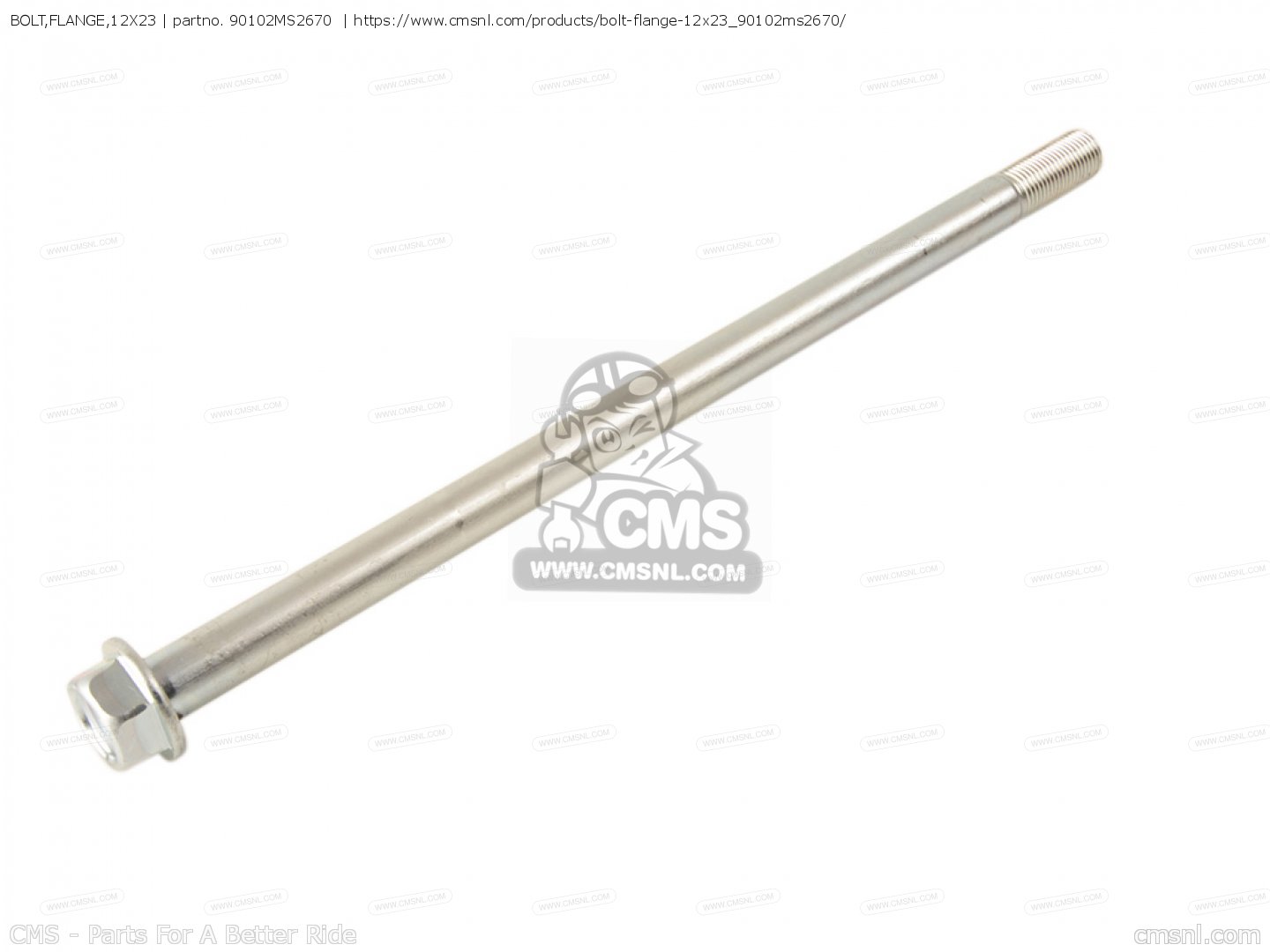 90102MS2670: BOLT,FLANGE,12X23 Honda - buy the 90102-MS2-670 at CMSNL