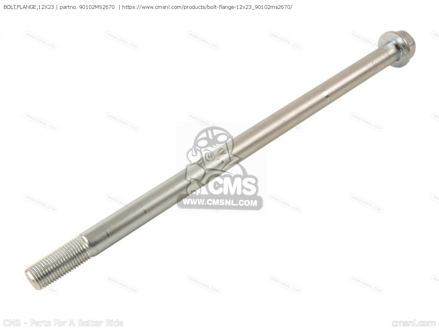 90102MS2670: BOLT,FLANGE,12X23 Honda - buy the 90102-MS2-670 at CMSNL