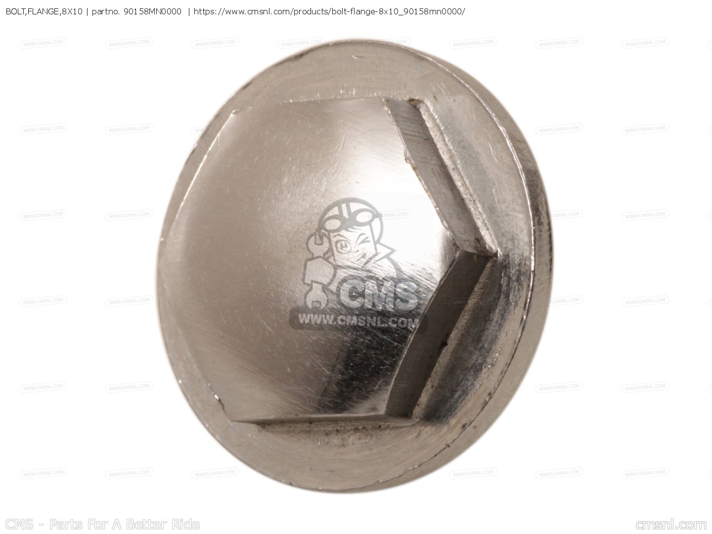 90158MN0000: BOLT,FLANGE,8X10 Honda - buy the 90158-MN0-000 at CMSNL