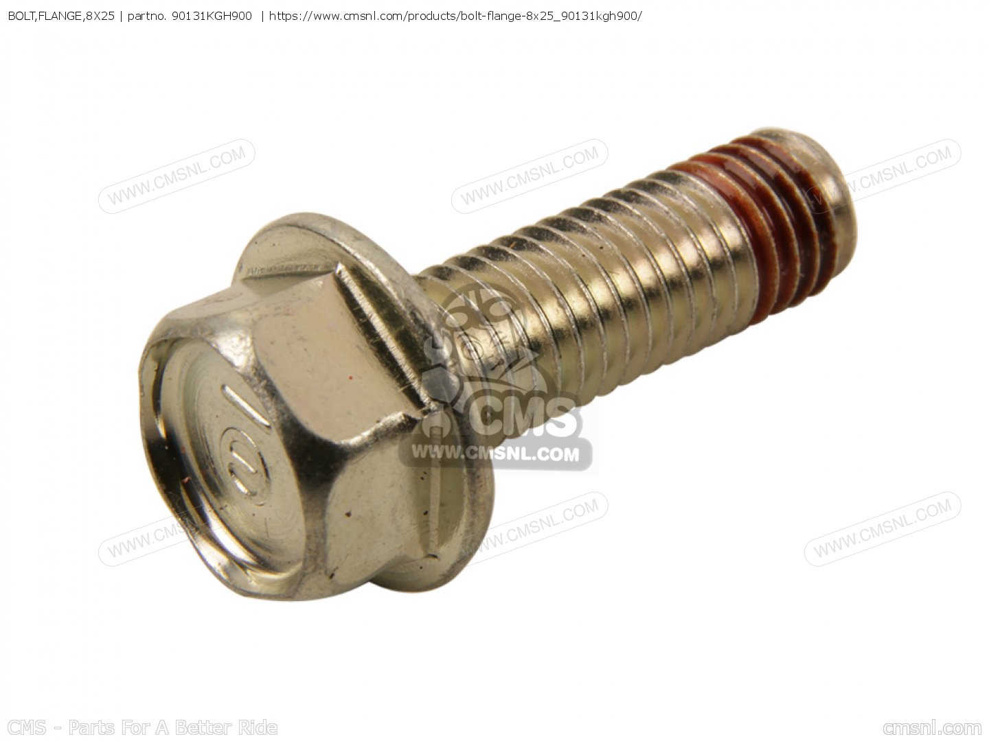 90131KGH900: BOLT,FLANGE,8X25 Honda - buy the 90131-KGH-900 at CMSNL
