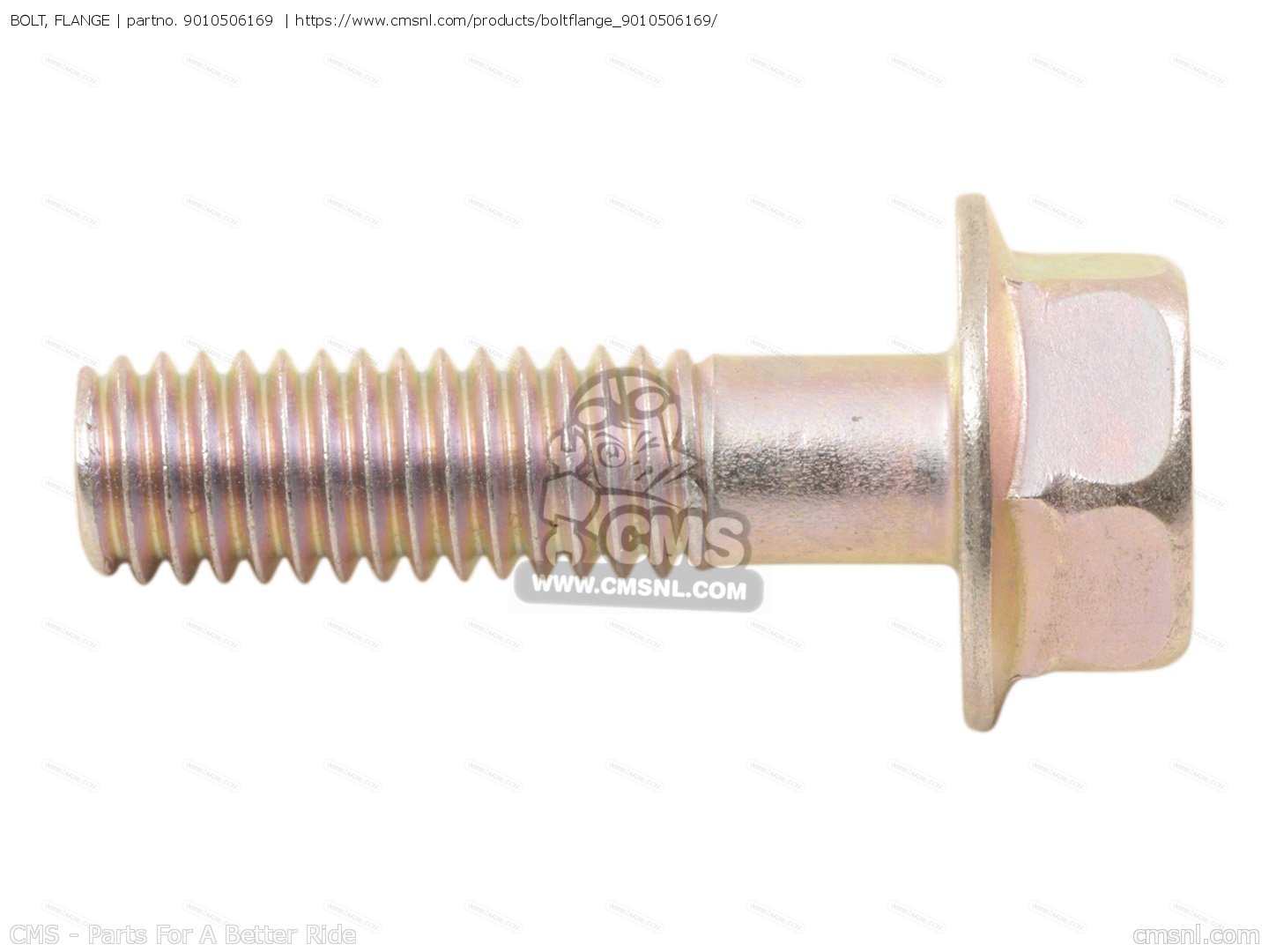 9010506169: Bolt, Flange Yamaha - buy the 90105-06169 at CMSNL