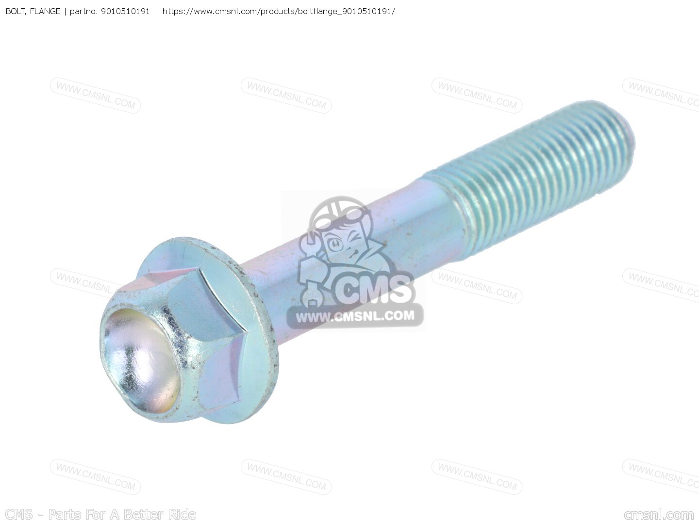 9010510191: Bolt, Flange Yamaha - buy the 90105-10191 at CMSNL