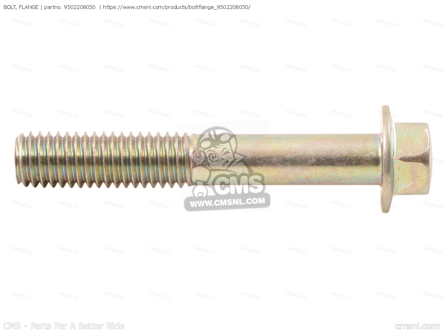 9502208050: Bolt, Flange Yamaha - buy the 95022-08050 at CMSNL