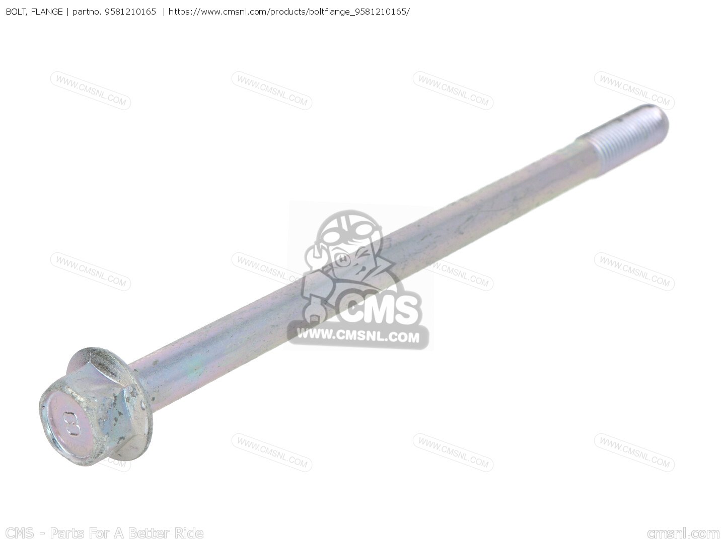 9581210165: Bolt, Flange Yamaha - buy the 95812-10165 at CMSNL