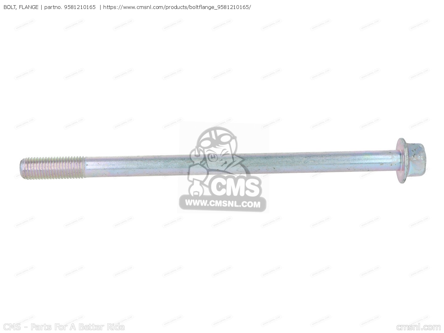 9581210165: Bolt, Flange Yamaha - buy the 95812-10165 at CMSNL