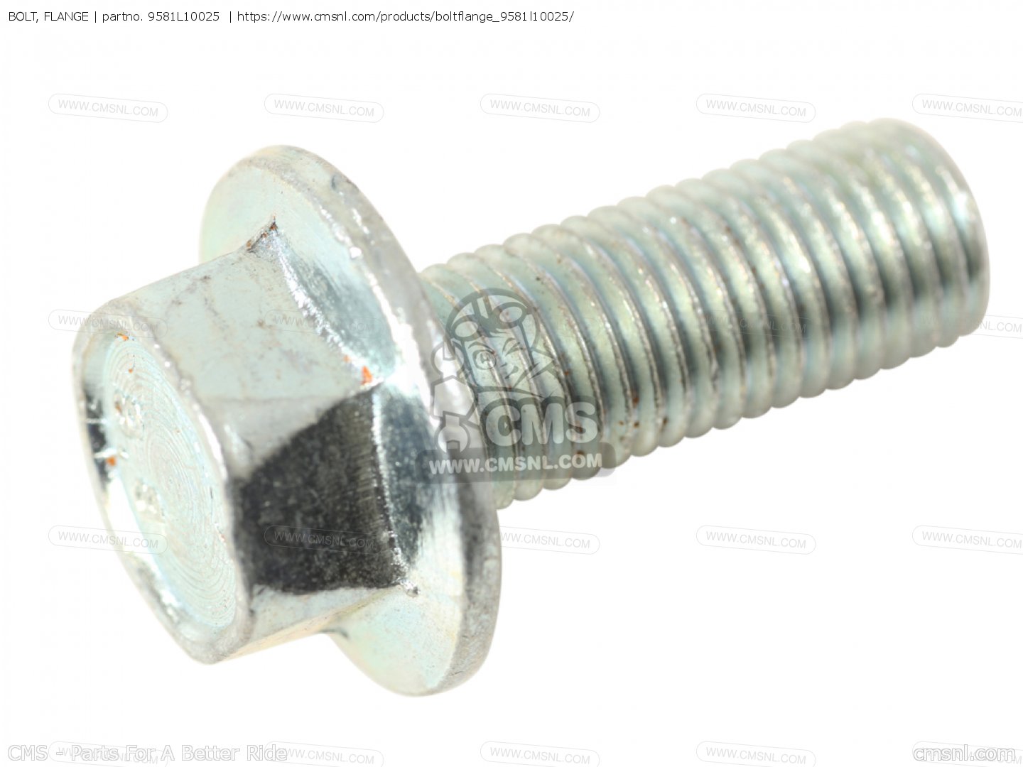 9581L10025: Bolt, Flange Yamaha - buy the 9581L-10025 at CMSNL