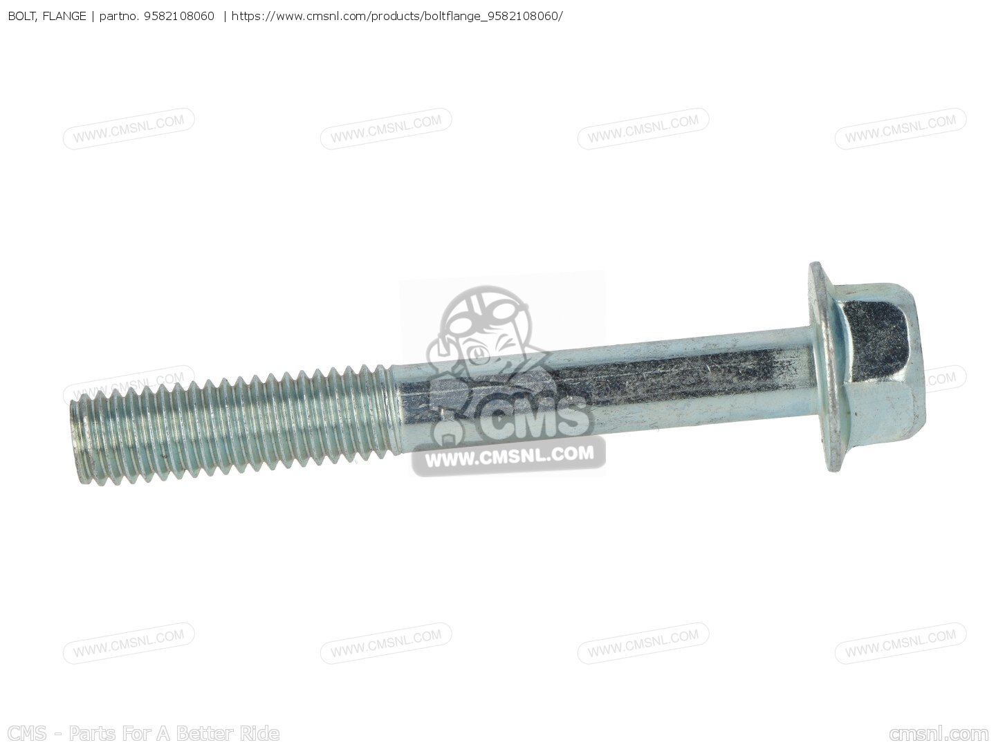 9582108060: Bolt, Flange Yamaha - buy the 95821-08060 at CMSNL