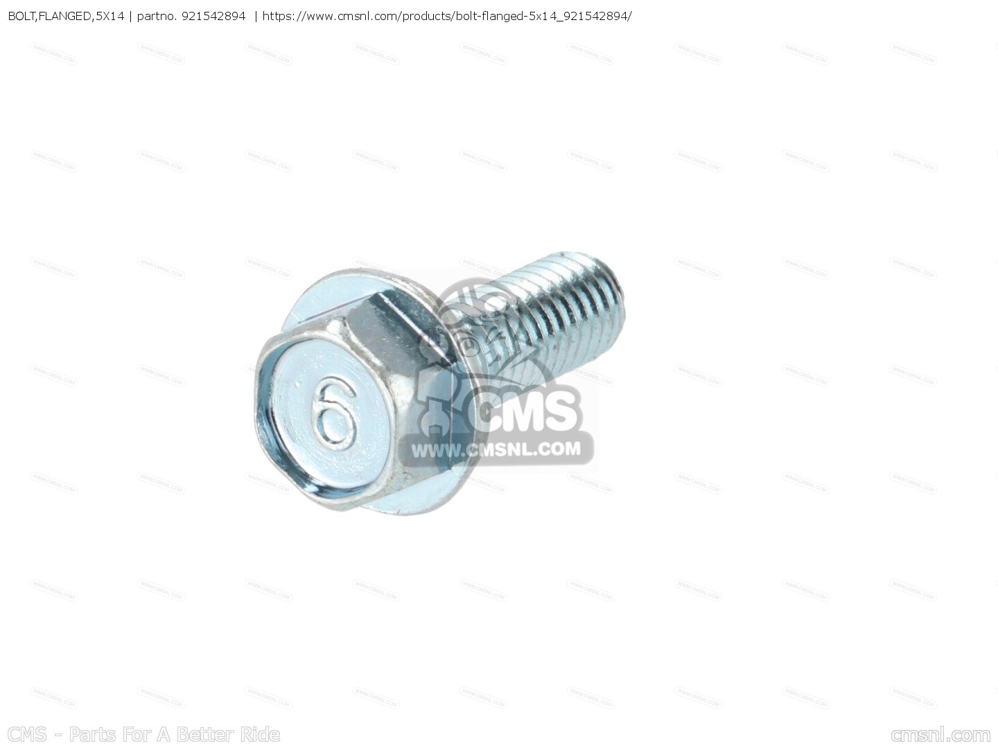 921542894: Bolt,flanged,5x14 Kawasaki - buy the 92154-2894 at CMSNL