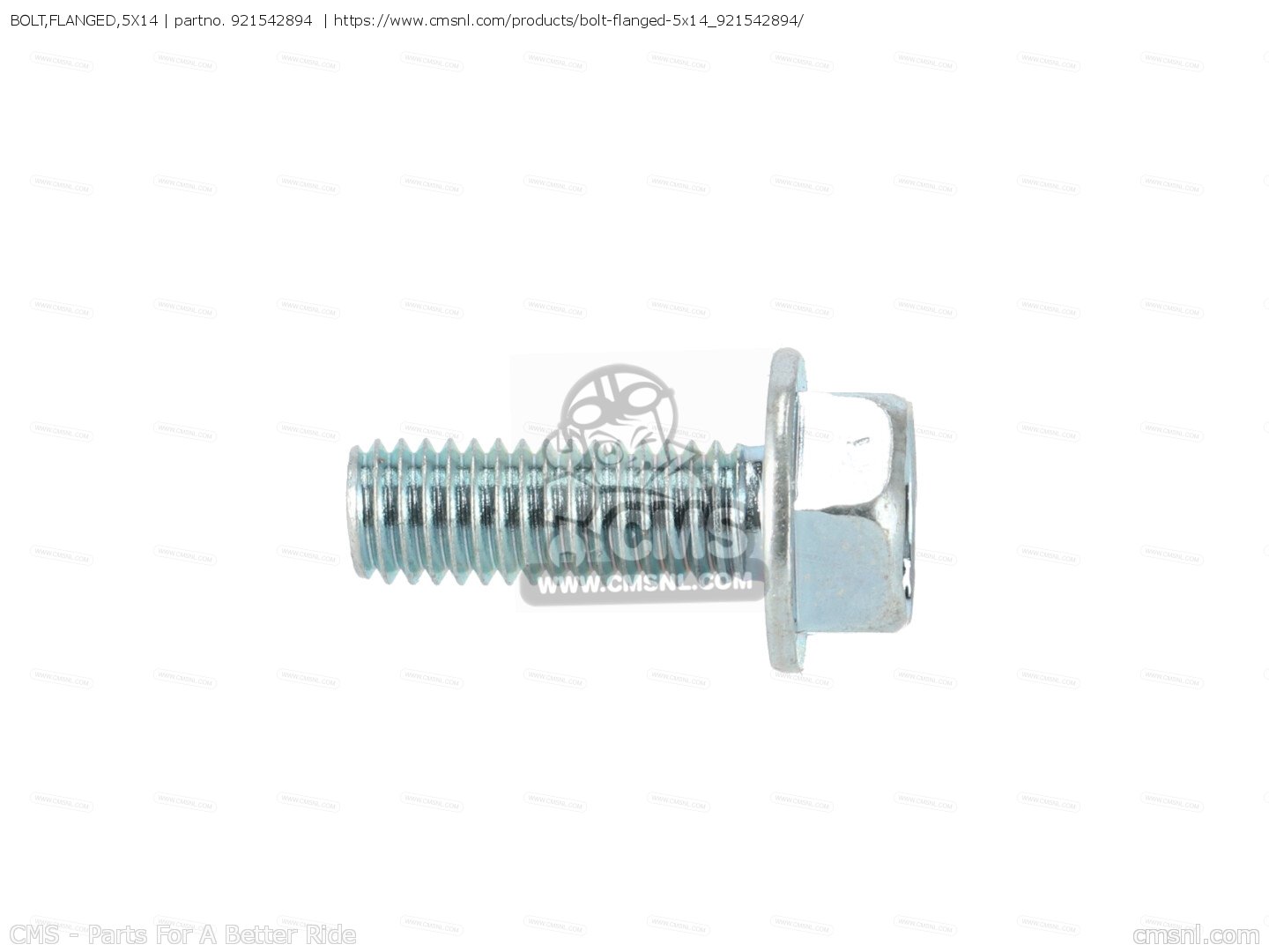 921542894: Bolt,flanged,5x14 Kawasaki - buy the 92154-2894 at CMSNL