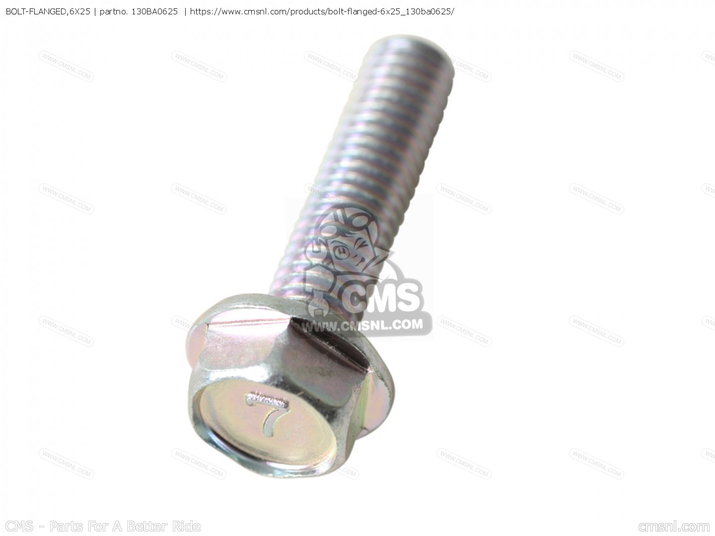 130BA0625: BOLT-FLANGED,6X25 Kawasaki - buy the 130BA0625 at CMSNL