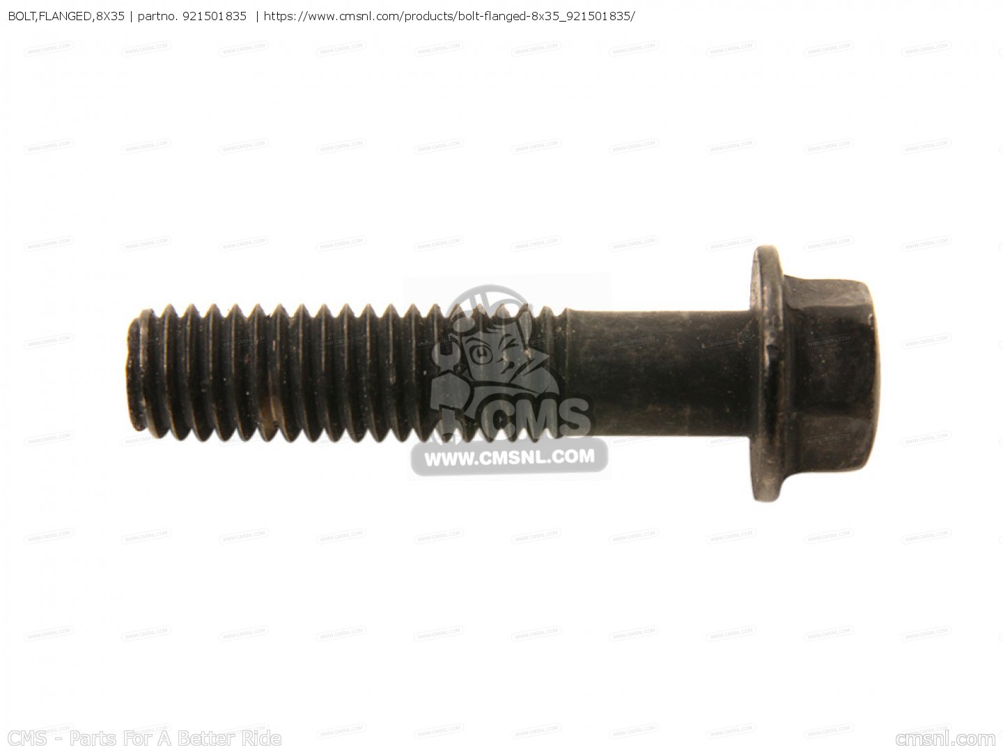 921501835: BOLT,FLANGED,8X35 Kawasaki - buy the 92150-1835 at CMSNL