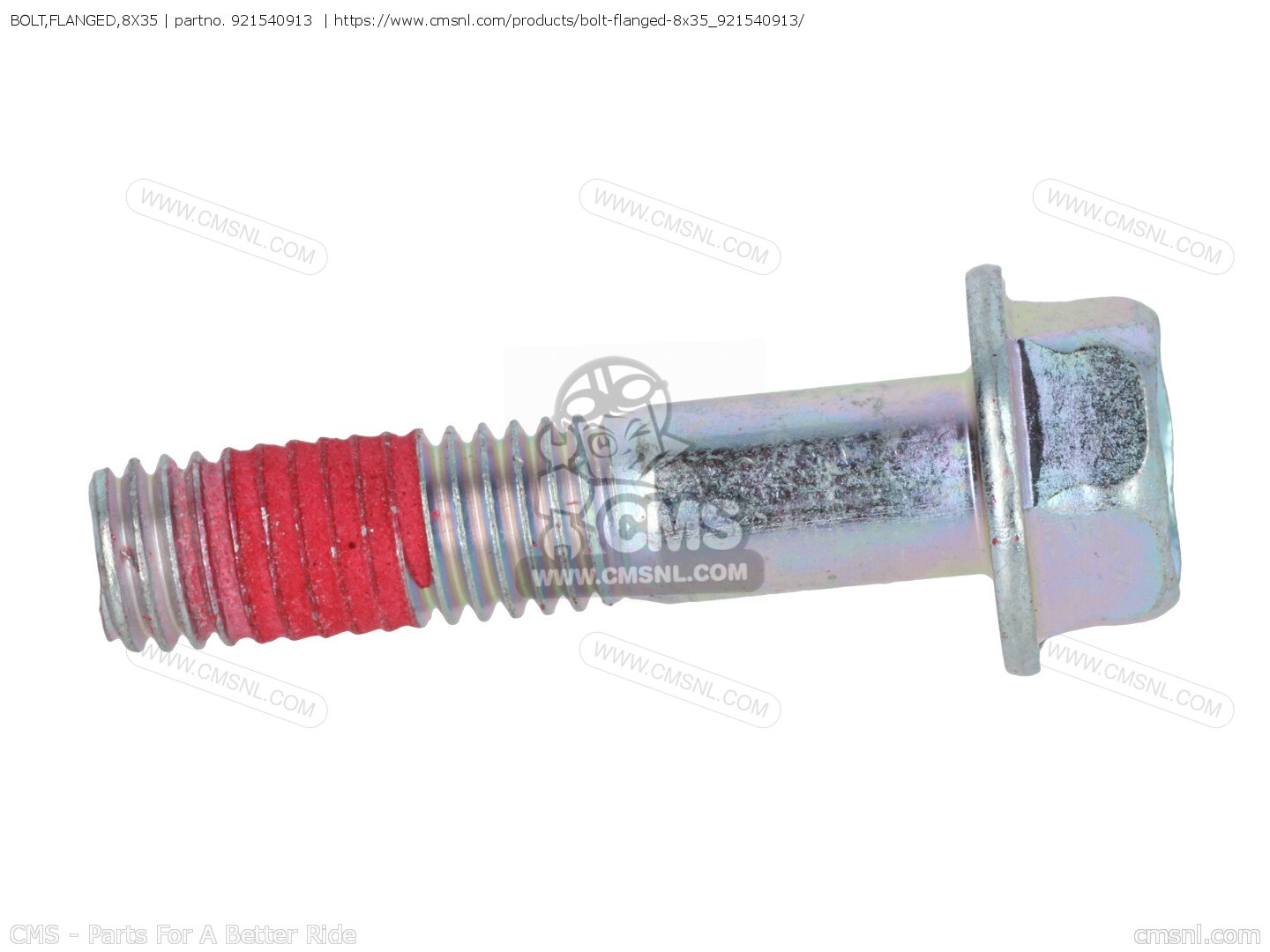 921540913: BOLT,FLANGED,8X35 Kawasaki - buy the 92154-0913 at CMSNL