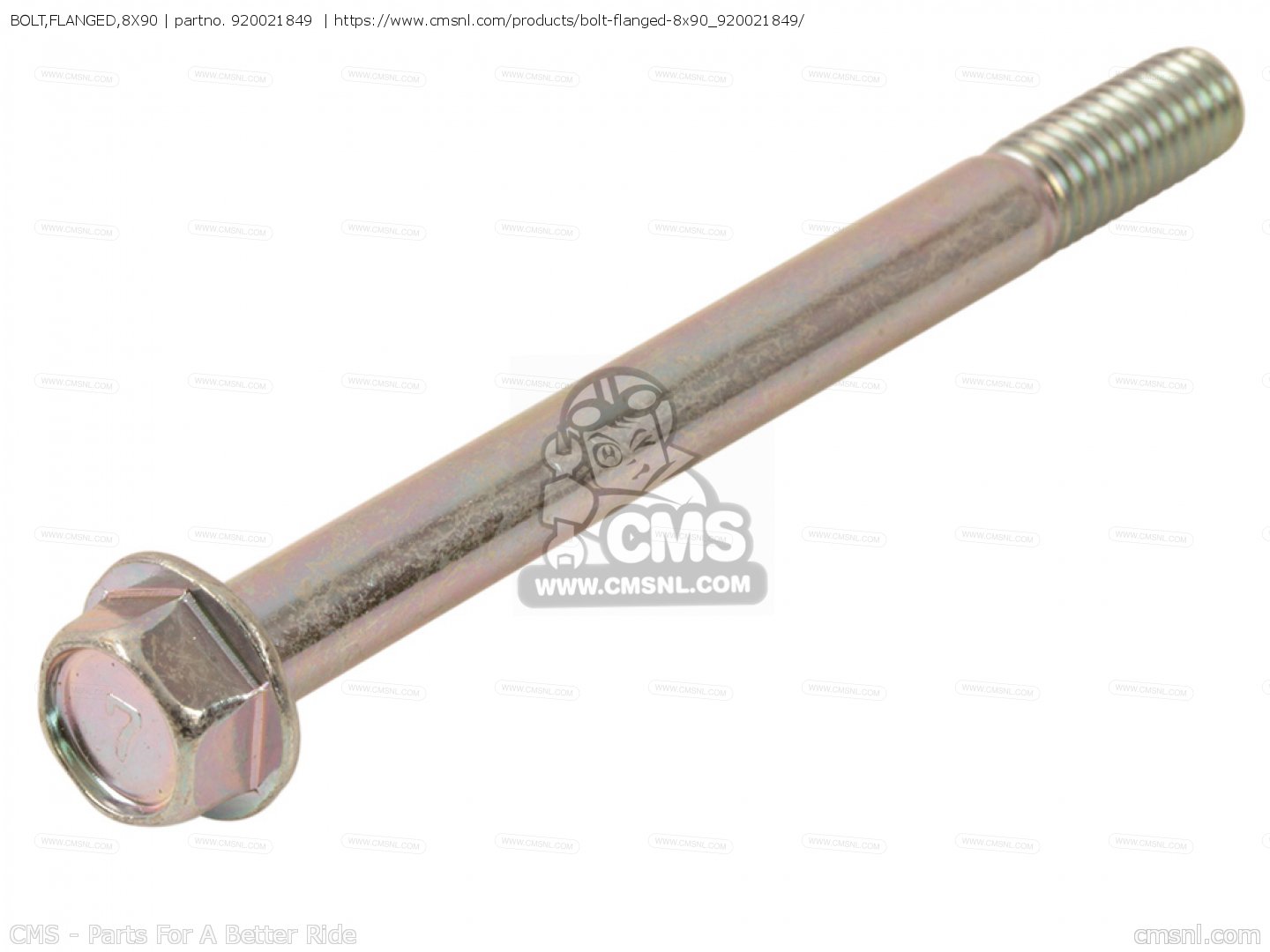 920021849: Bolt,flanged,8x90 Kawasaki - buy the 92002-1849 at CMSNL
