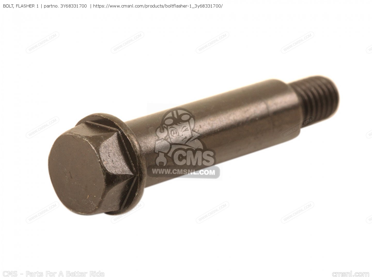 3Y68331700: Bolt, Flasher 1 Yamaha - buy the 3Y6-83317-00 at CMSNL
