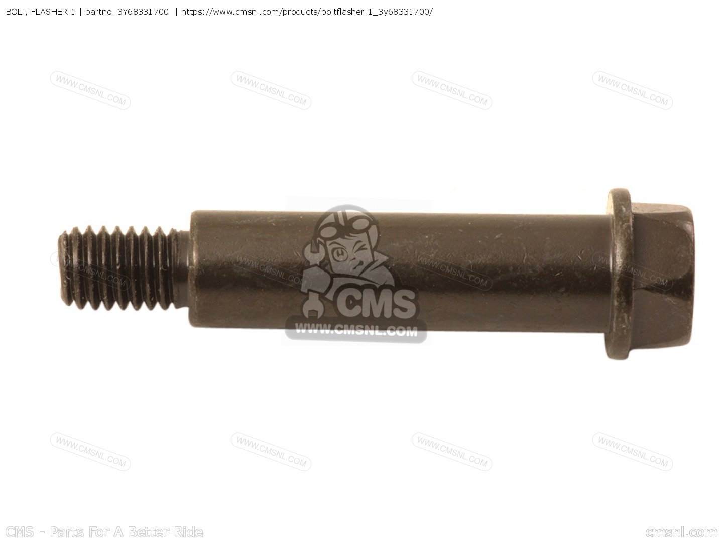 3Y68331700: Bolt, Flasher 1 Yamaha - buy the 3Y6-83317-00 at CMSNL