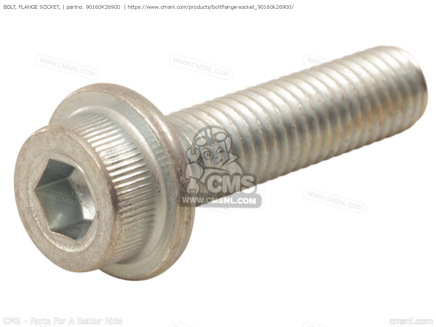 90160K26900: Bolt,flg Socket 8 Honda - buy the 90160-K26-900 at CMSNL