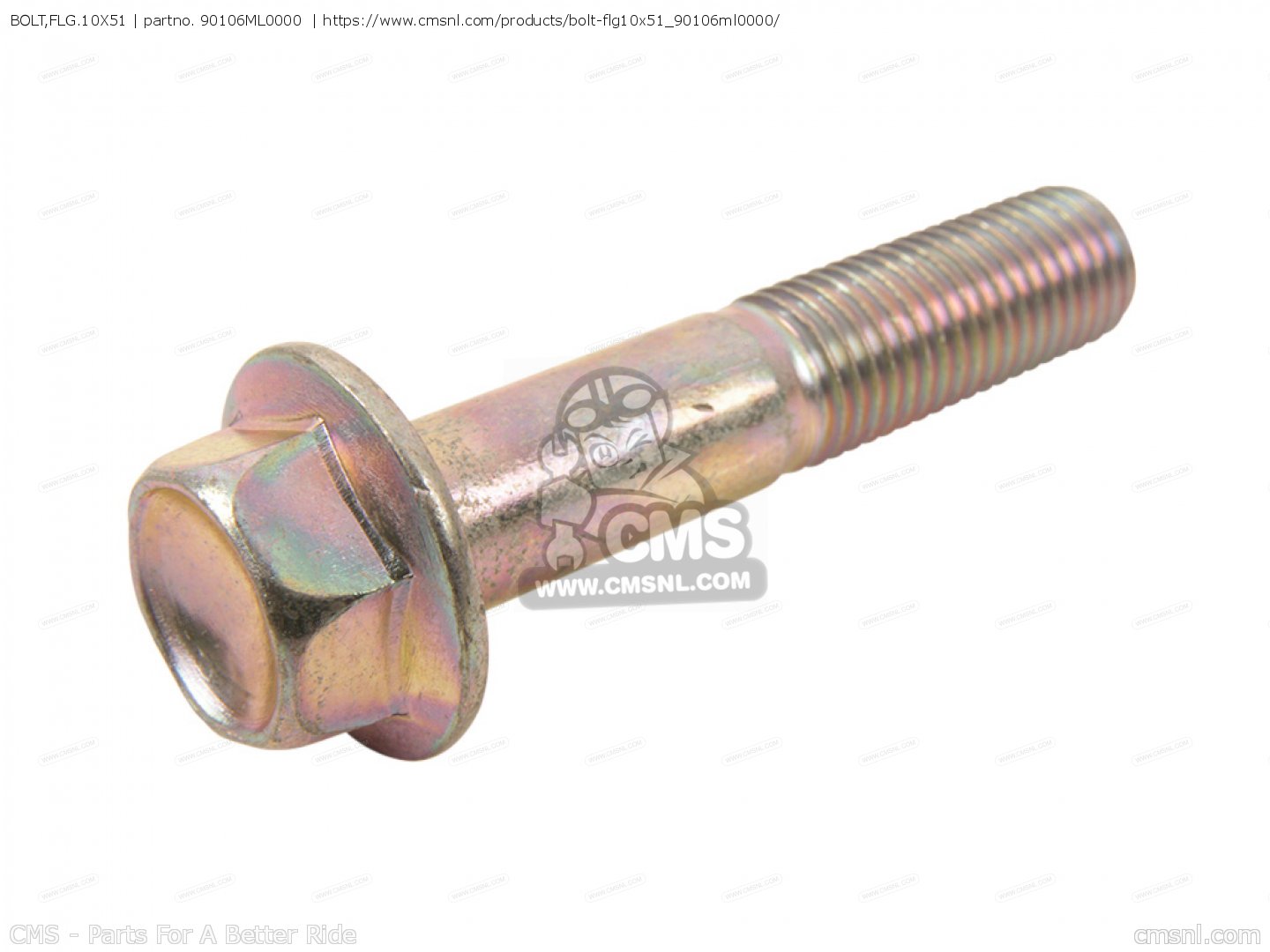 BOLT,FLG.10X51 for Honda - order at CMSNL