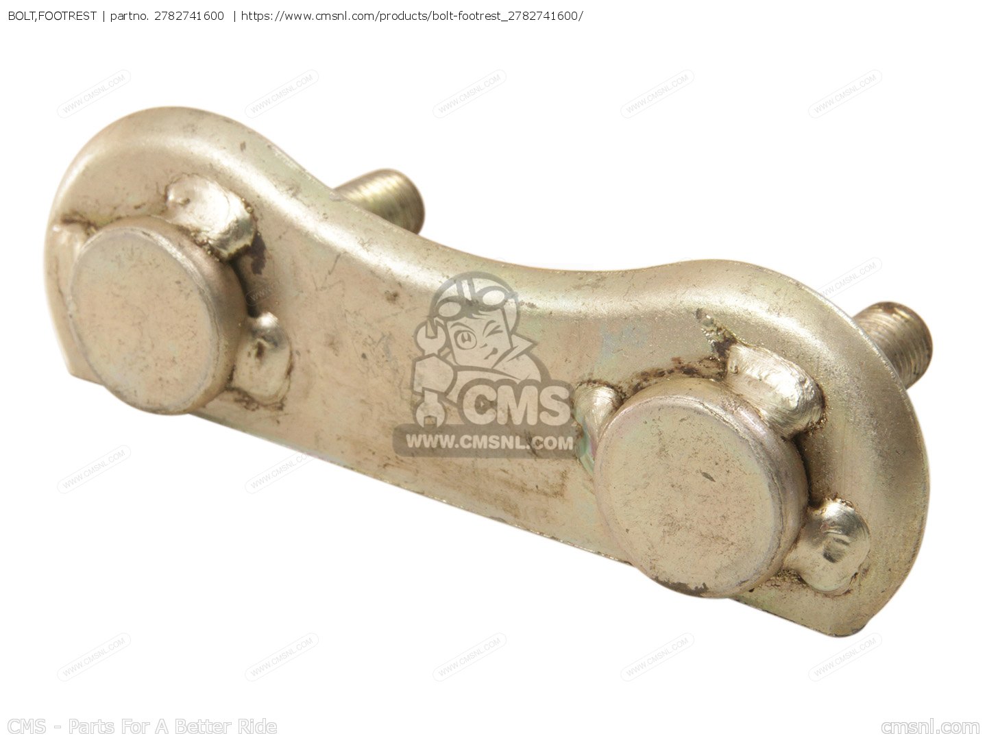 2782741600: BOLT,FOOTREST Yamaha - buy the 278-27416-00-00 at CMSNL