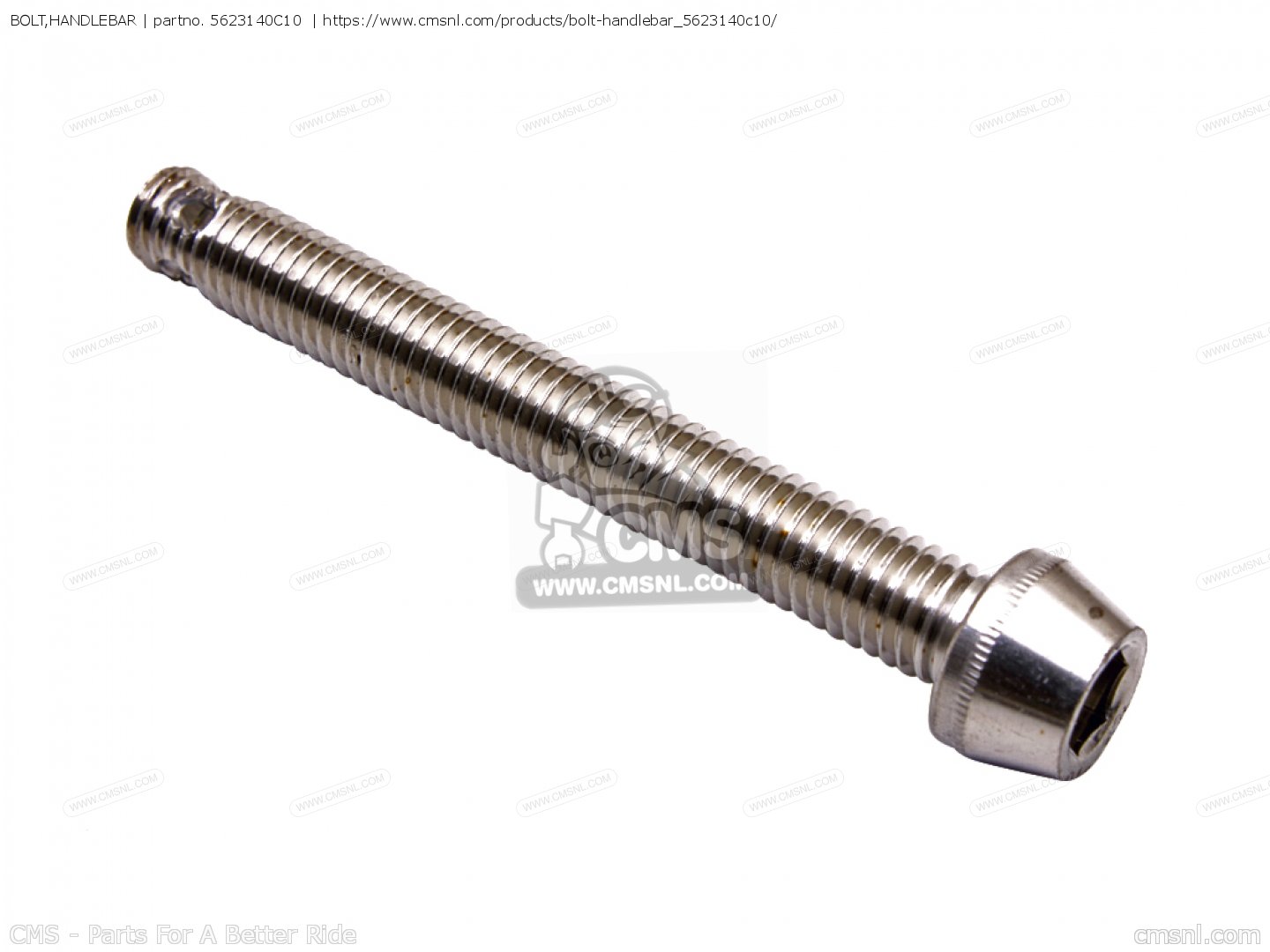 5623140C10: BOLT,HANDLEBAR Suzuki - buy the 56231-40C10 at CMSNL