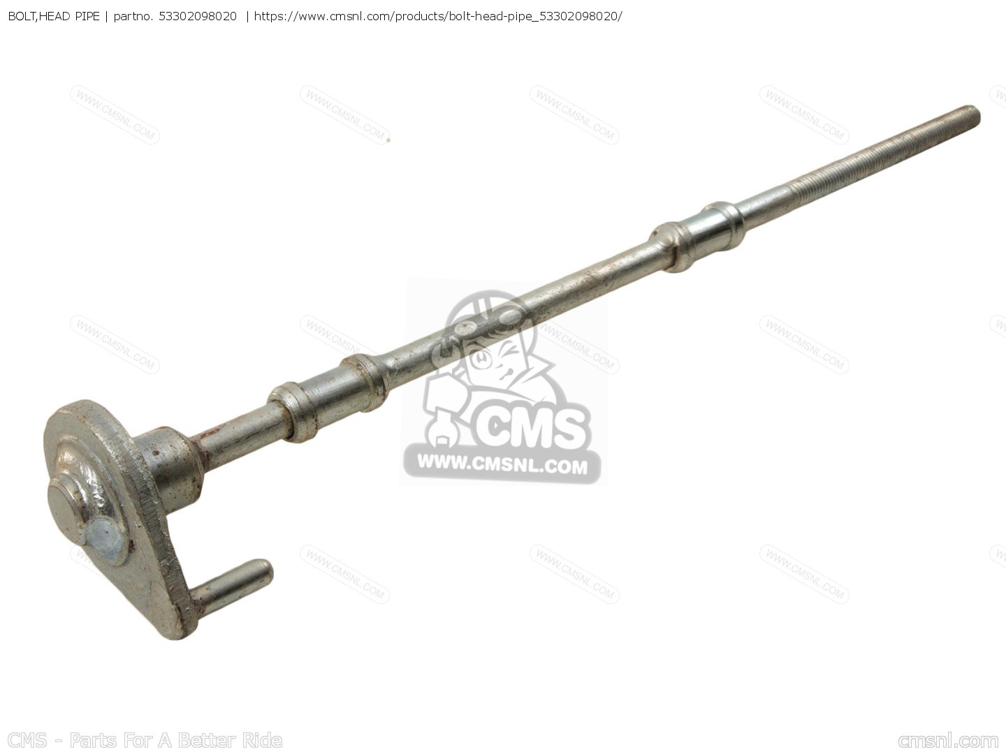 53302098020: BOLT,HEAD PIPE Honda - buy the 53302-098-020 at CMSNL