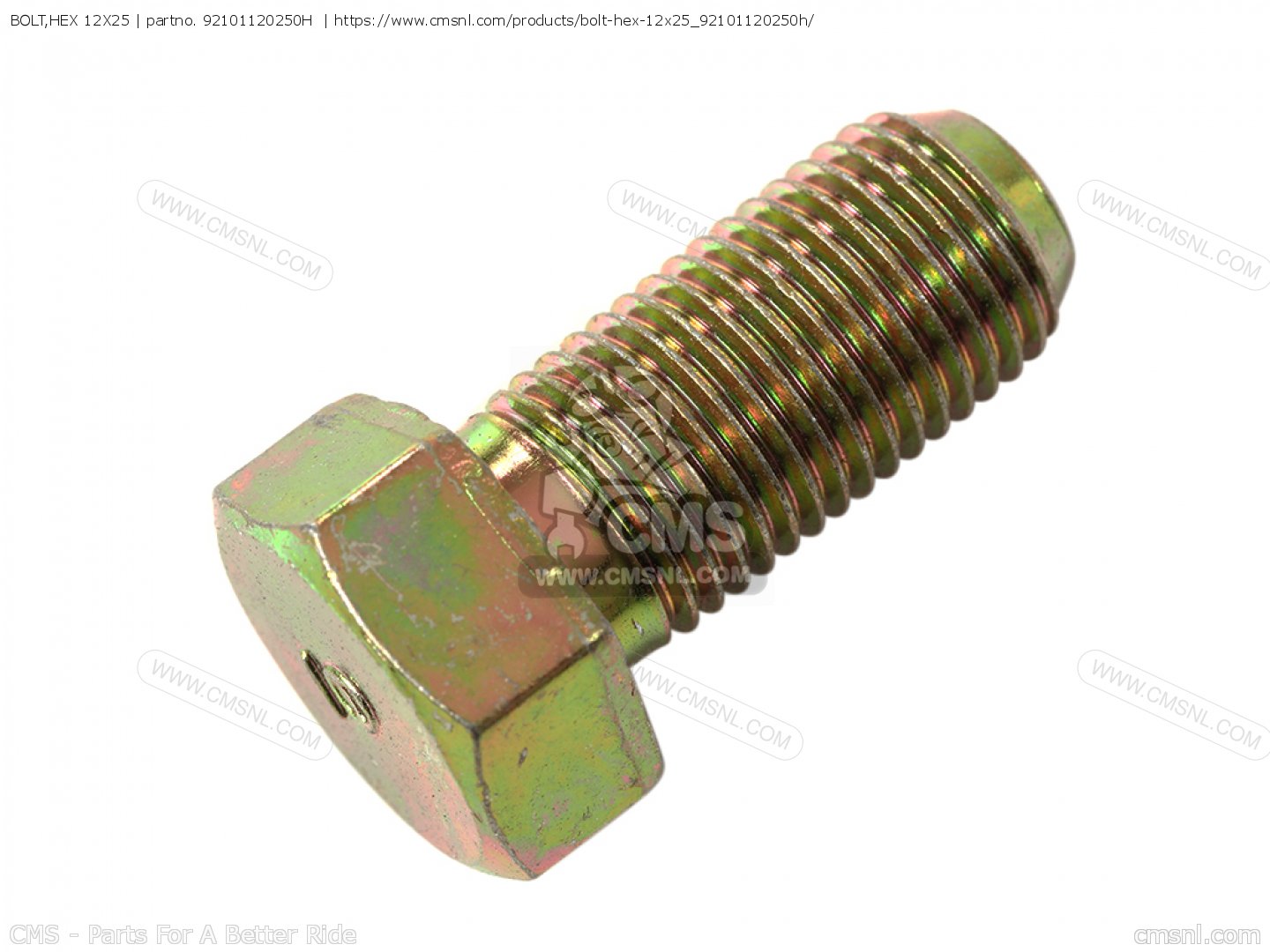 BOLT,HEX 12X25 for ATC200E 1983 (D) BIG RED USA - order at CMSNL