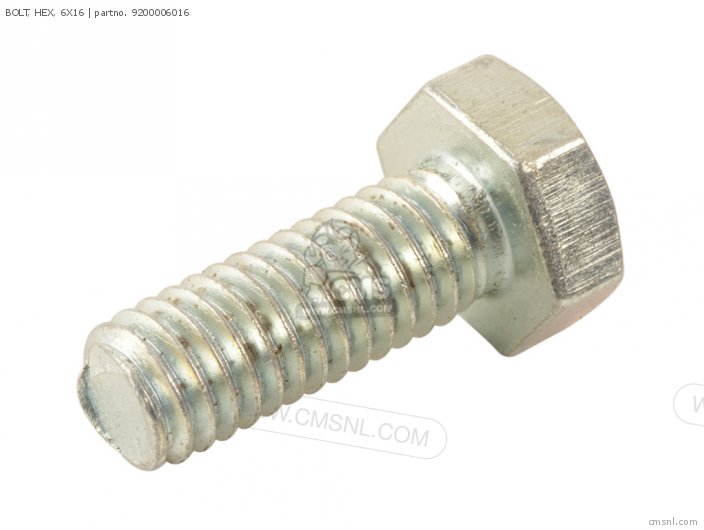 BOLT,HEX., 6X16 for Honda - order at CMSNL