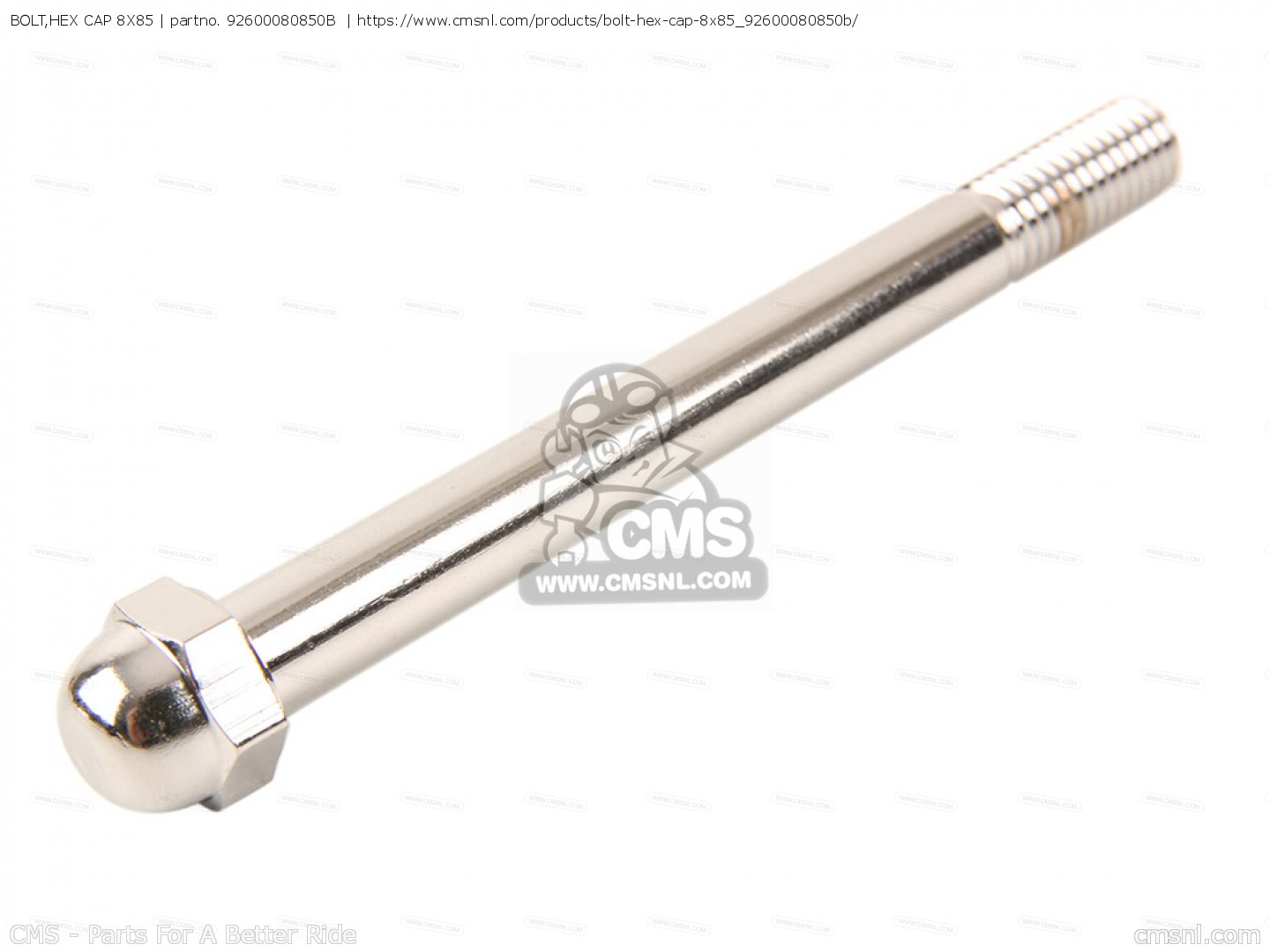 BOLT,HEX CAP 8X85 for CB750F2 750 SUPER SPORT 1977 USA - order at CMSNL