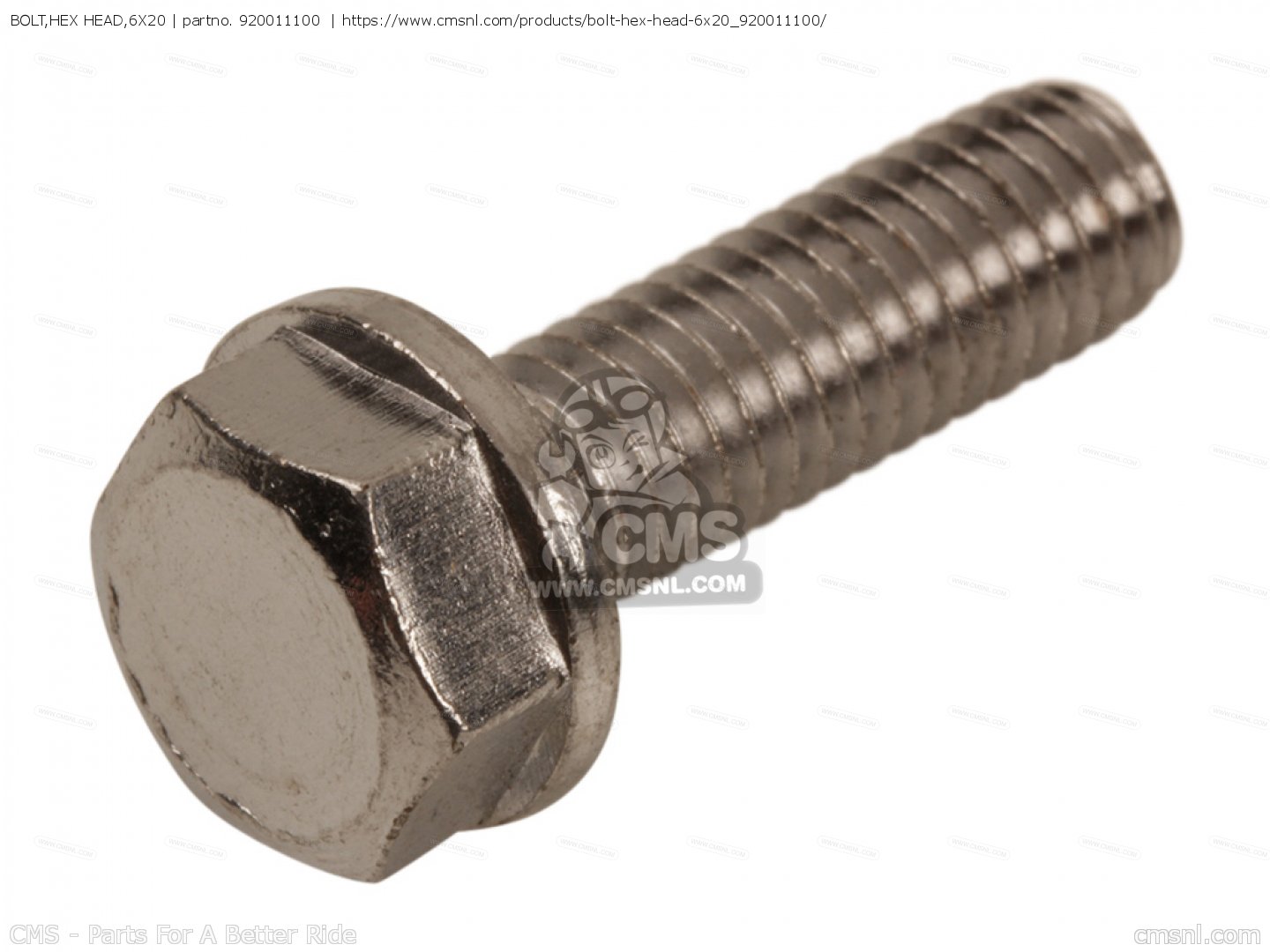 BOLT,HEX HEAD,6X20 for KZ1300A1 1979 USA CANADA - order at CMSNL