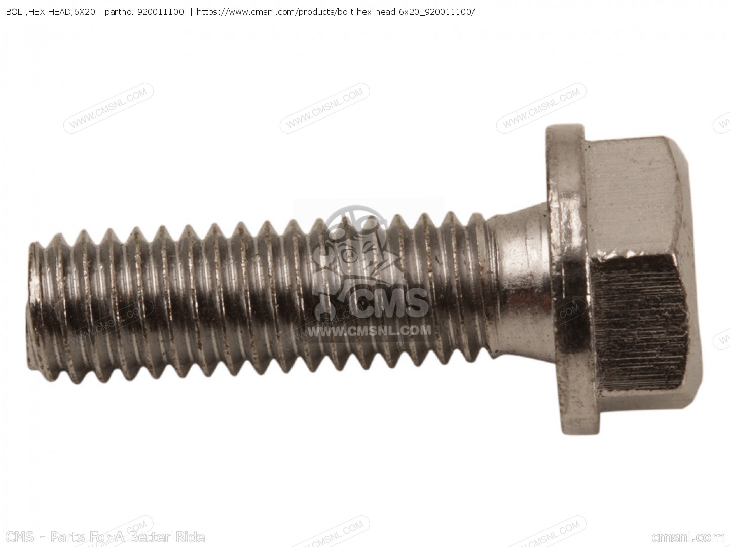 BOLT,HEX HEAD,6X20 for KZ1300A1 1979 USA CANADA - order at CMSNL