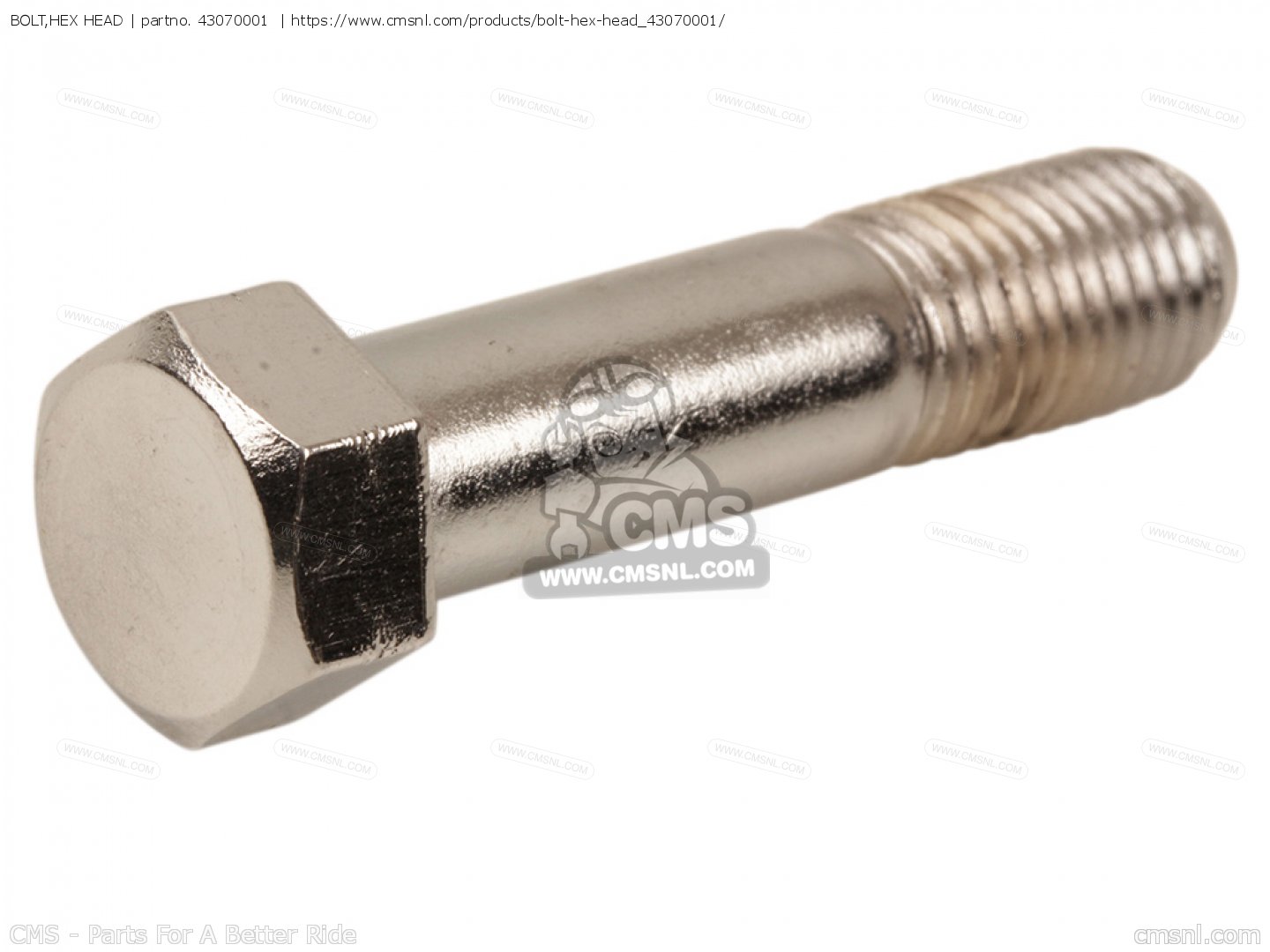 BOLT,HEX HEAD for H2 MACH IV 1972 CANADA - order at CMSNL