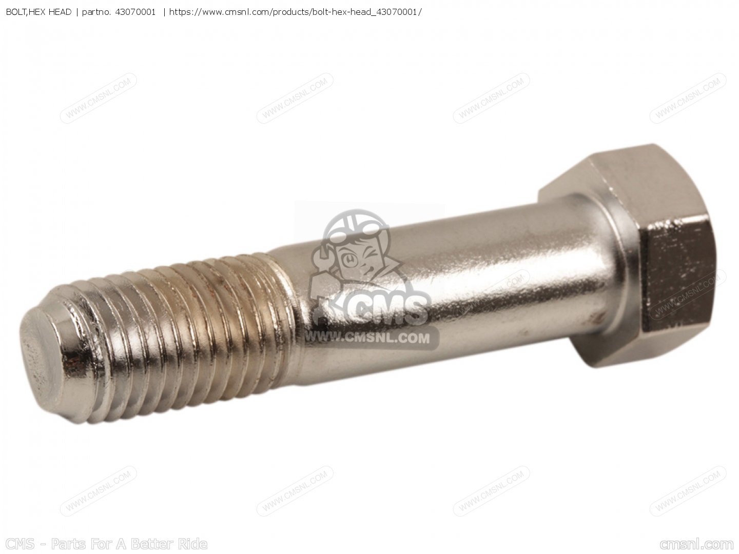 BOLT,HEX HEAD for H2 MACH IV 1972 CANADA - order at CMSNL