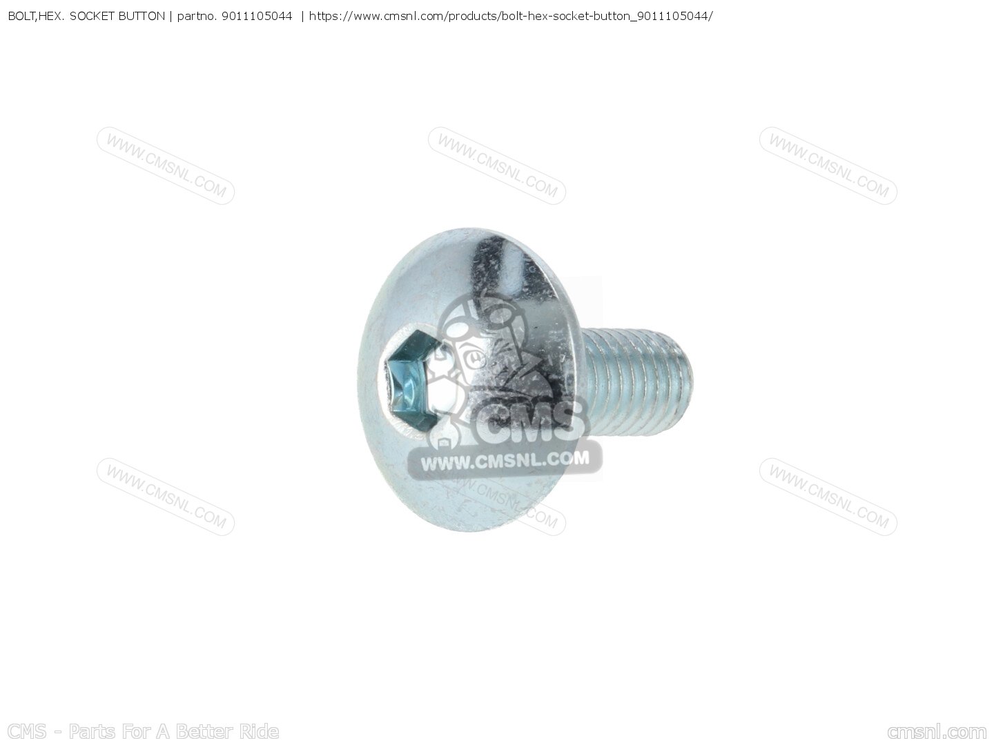 9011105044: BOLT,HEX. SOCKET BUTTON Yamaha - buy the 90111-05044-00 at ...