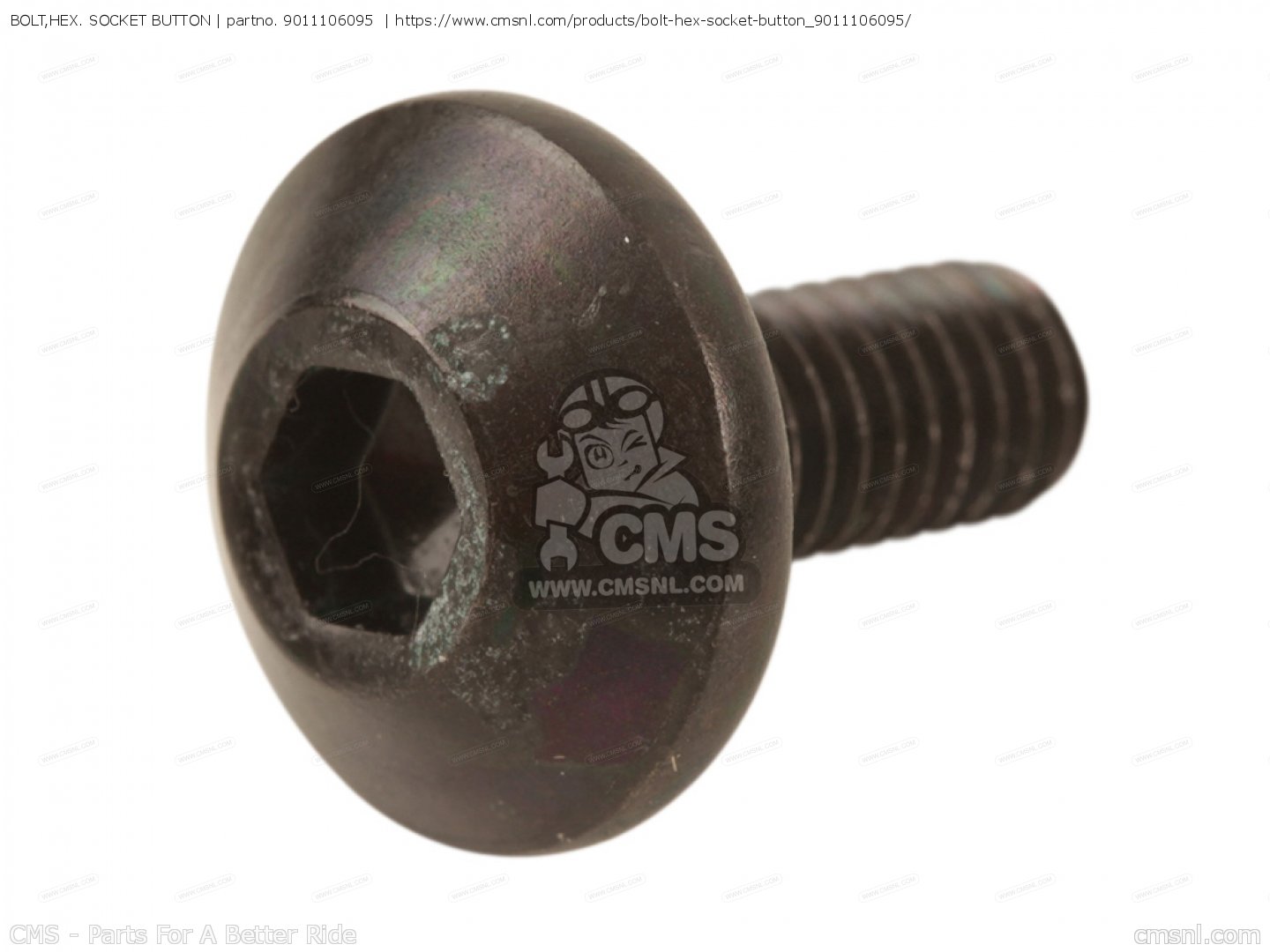 9011106095: BOLT,HEX. SOCKET BUTTON Yamaha - buy the 90111-06095-00 at ...