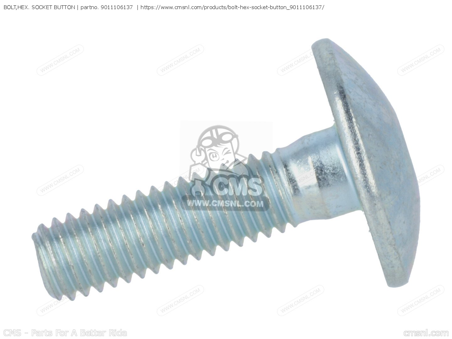 9011106137: BOLT,HEX. SOCKET BUTTON Yamaha - buy the 90111-06137-00 at ...