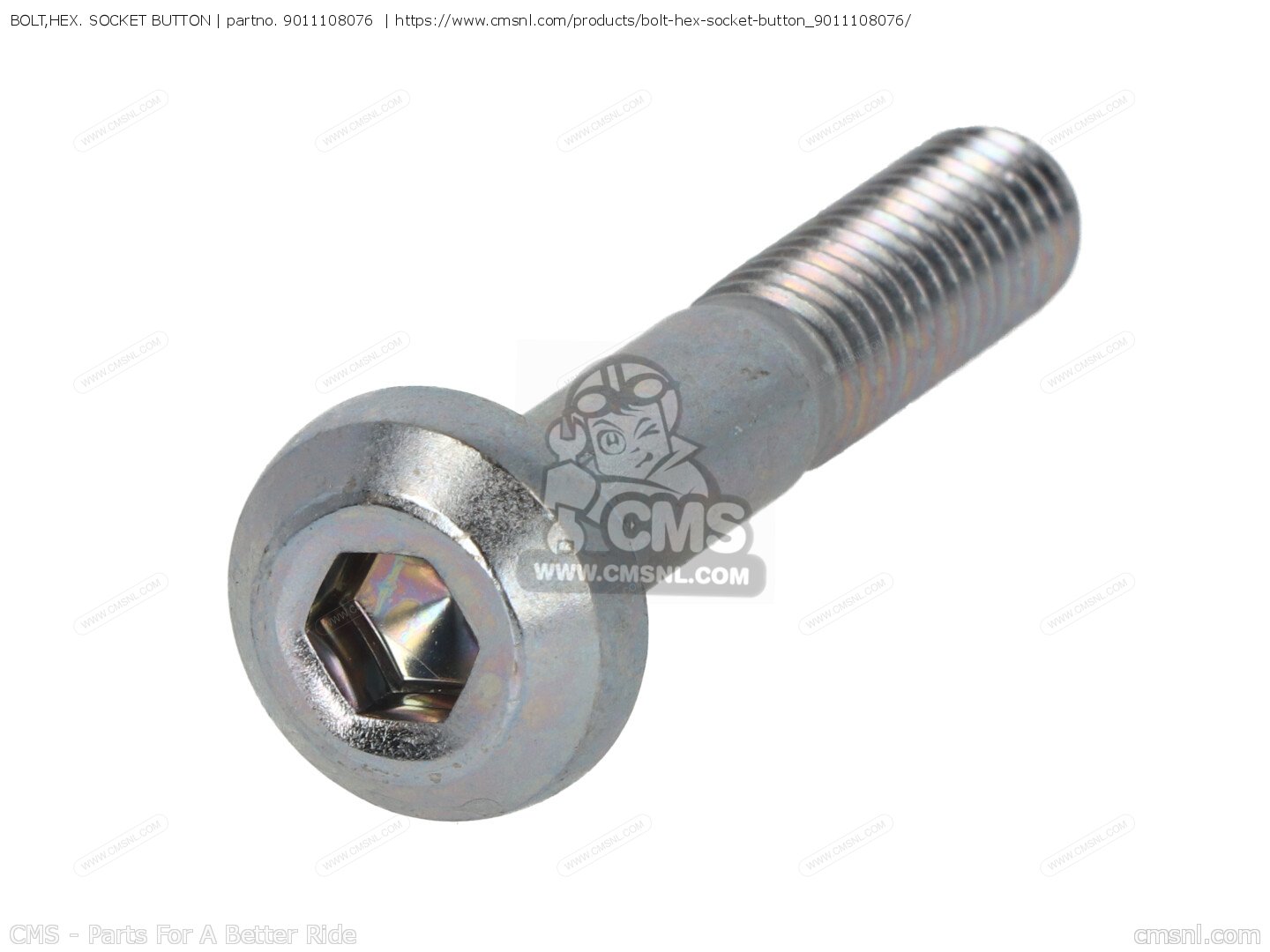 9011108076: BOLT,HEX. SOCKET BUTTON Yamaha - buy the 90111-08076-00 at ...
